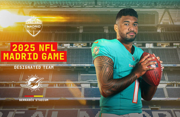 Miami Dolphins Announced as Designated Team for 2025 NFL Madrid Game ...